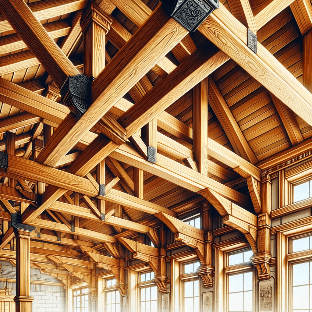 Vigas para Techo , Tipo de Vigas y Techo de Vigas de Madera